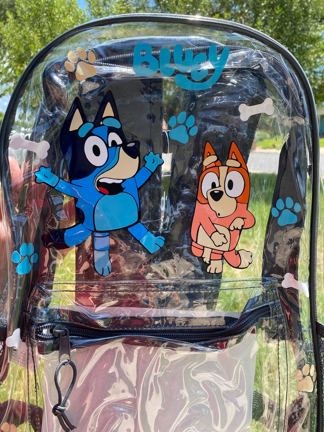 Bluey Transparent Backpack - Etsy