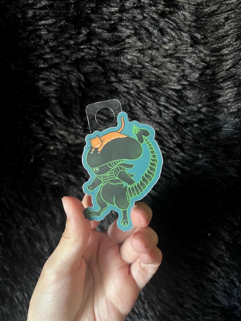Lil Alien Xenomorph Sticker - Etsy