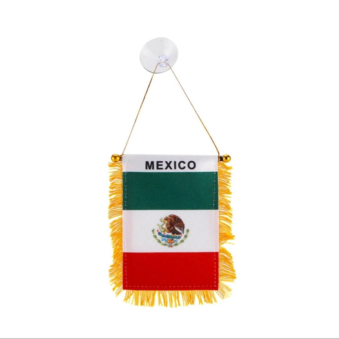 Car Flags, Mini Car Flags, Mexico Flag for Car Windows or Home. Well ...