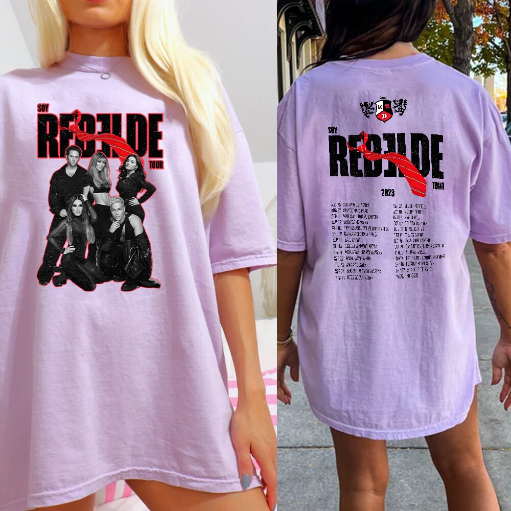 RBD Touring 2 sides Shirts, RBD Logo Tee, Rbd White, Rebelde Fans Gift ...