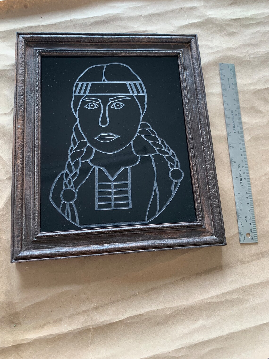 Glass Etching W/ Frame - Etsy