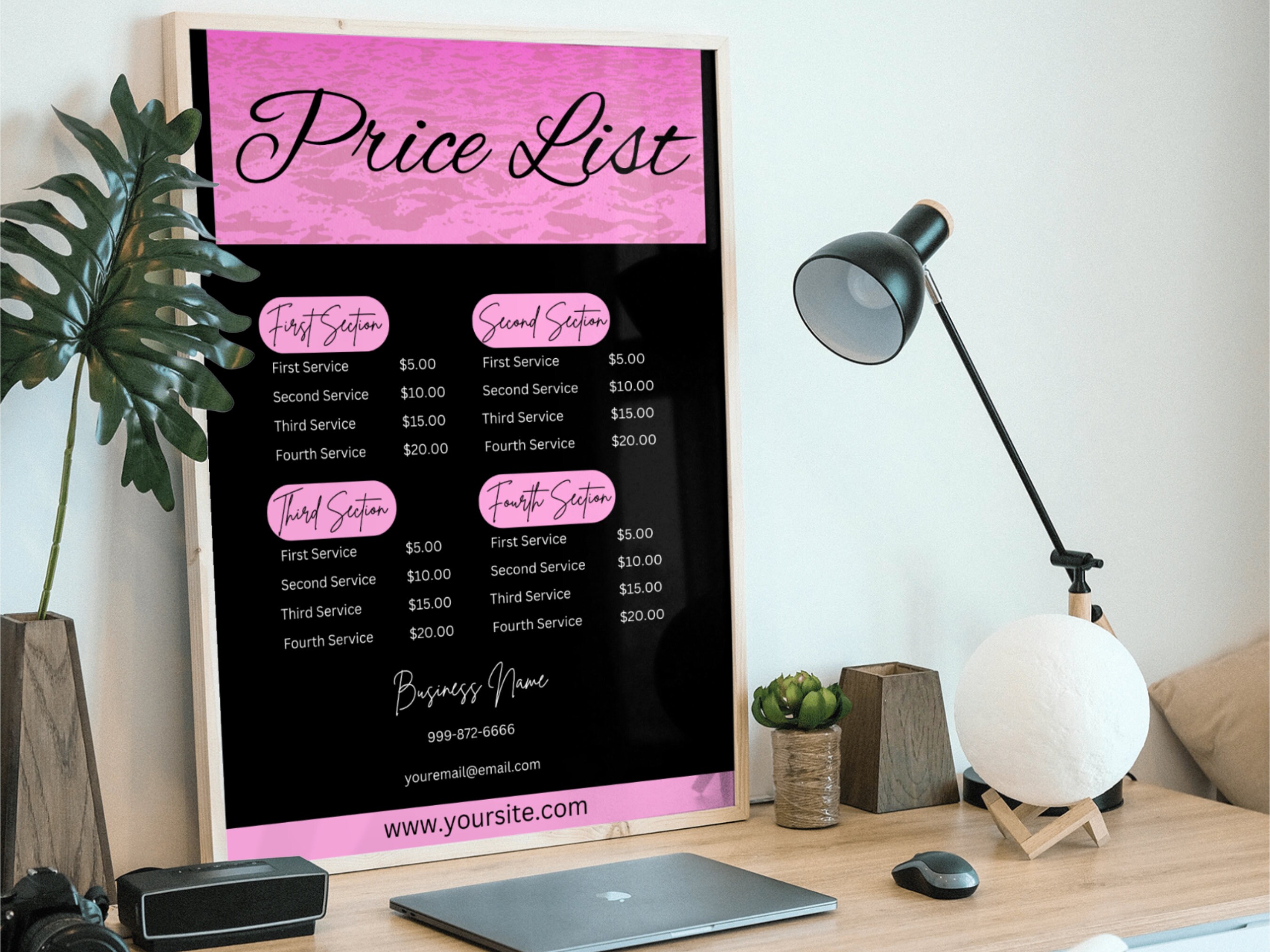 Editable Price List Template Price List Template Price List - Etsy UK