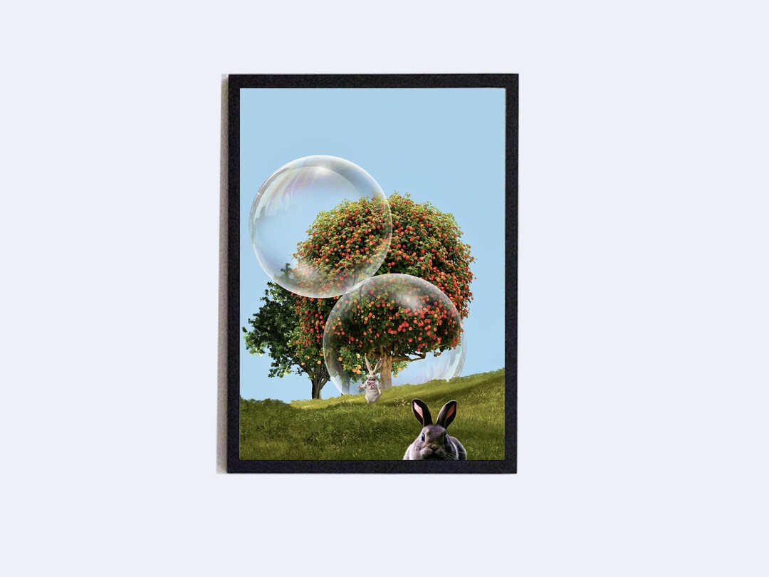 Downloadable, Rabbits, Poster,wall Posters,wall Art A4 Print instant ...