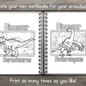 26 A-Z Dinosaur Coloring Pages for Kids Dinosaur Printable Worksheets ...