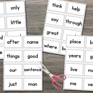 Fry's First 500 Sight Word Flashcard Bundle Printable - Etsy