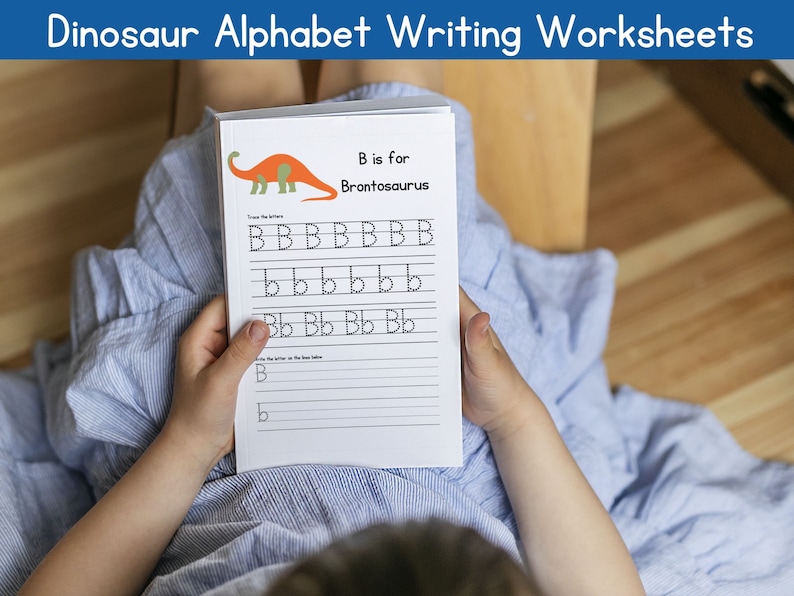 Dinosaur Alphabet Letter Tracing & Writing Worksheets | Alphabet ...
