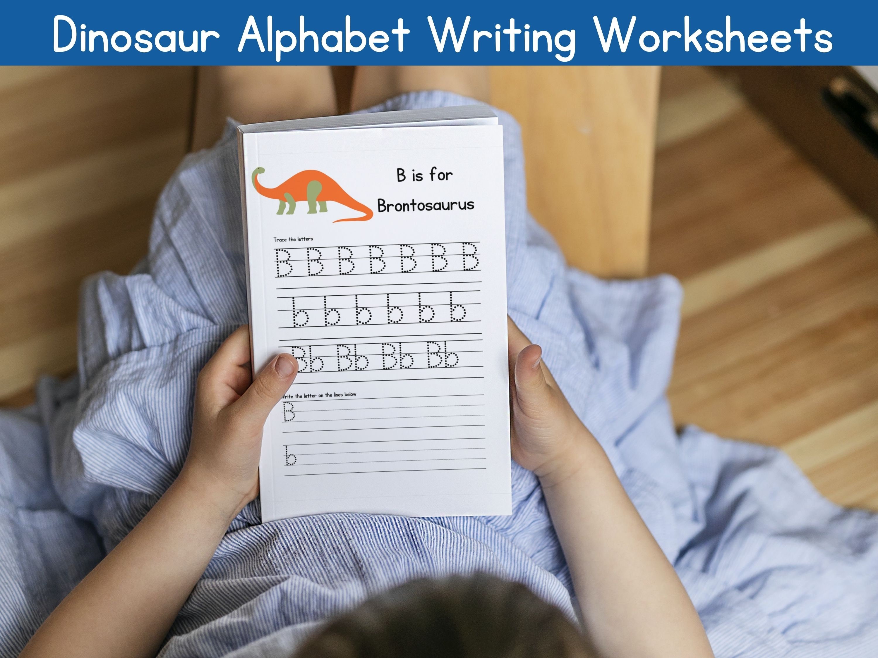 Dinosaur Alphabet Letter Tracing & Writing Worksheets | Alphabet ...