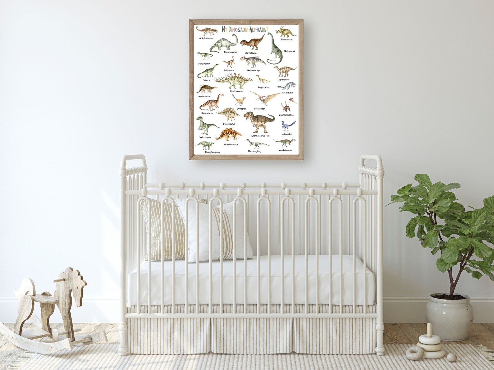 Dinosaur Alphabet Poster Dinosaur Print Dinosaur Nursery - Etsy