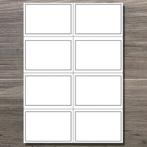 Printable Blank Flash Cards | Blank Sight Word Cards | Printable ...