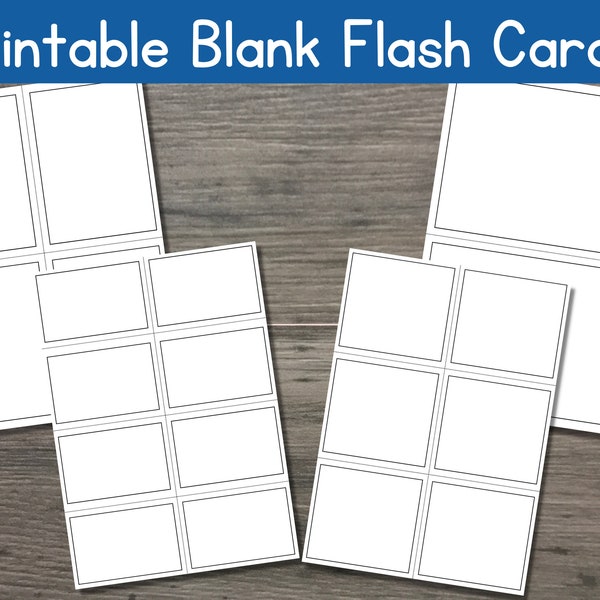 Flashcards - Etsy