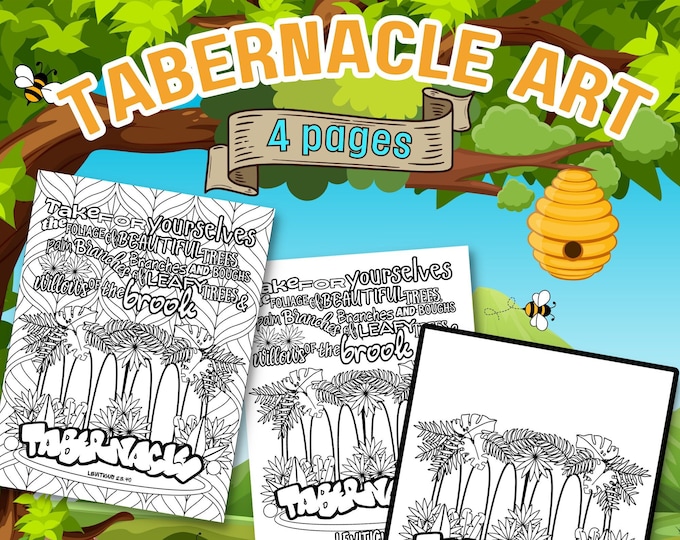 Tabernacle Sukkot Fall Feast Days Worksheet Coloring Page Printable ...