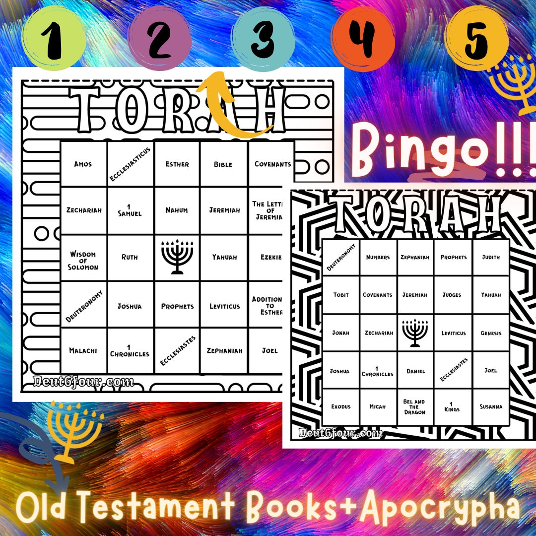 Bible Bingo Printable Sunday School Activity Homeschool Games Bible ...