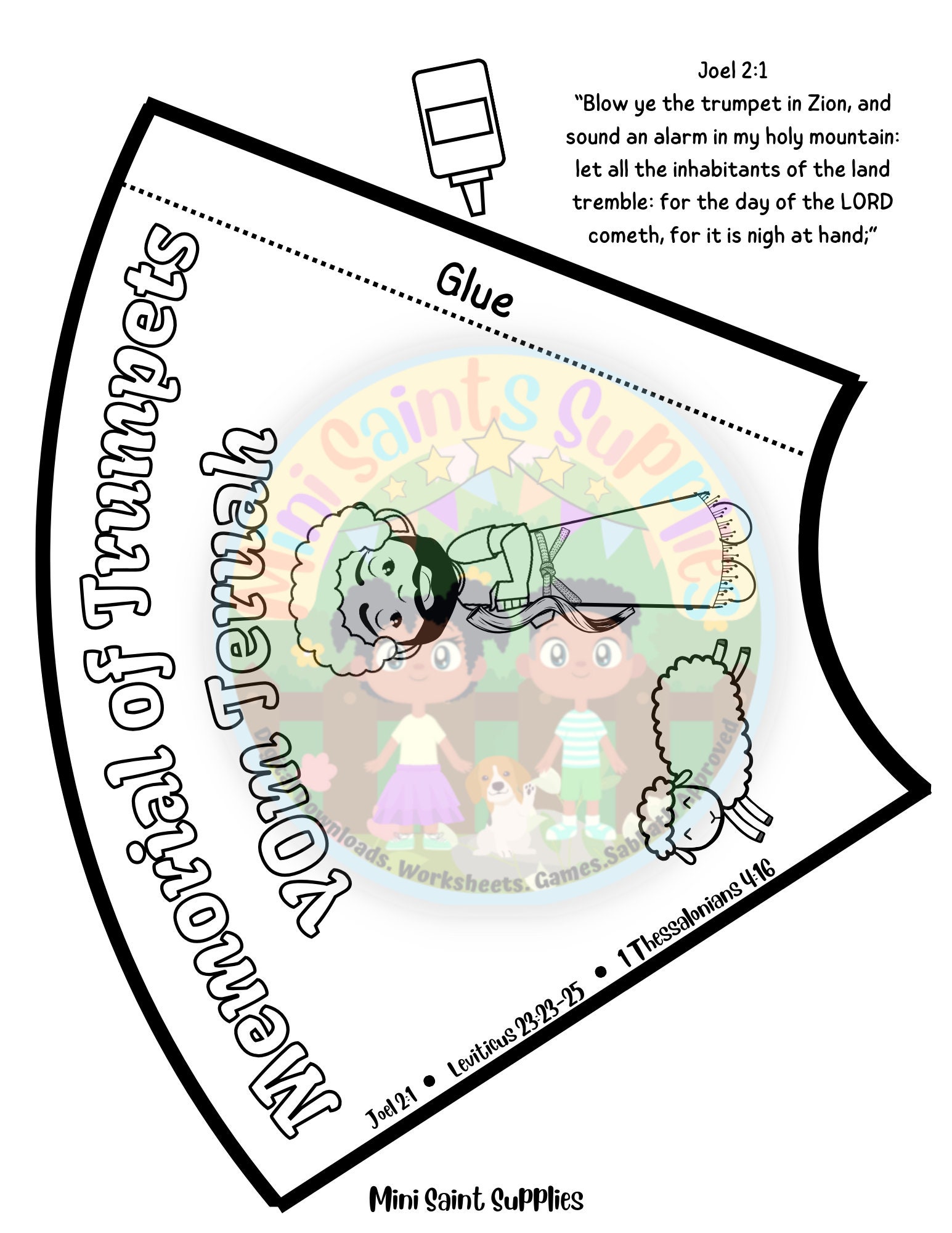 Memorial of Trumpets Yom Teruah Fall Feast Days Coloring Book Tora ...