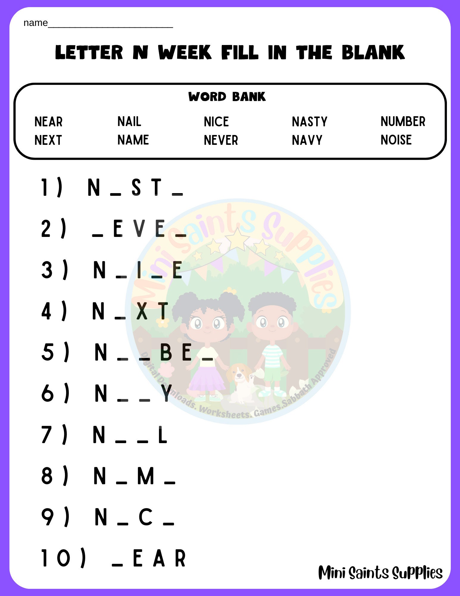 Noah Ark Bible Sunday School First Grade Curriculum Letter of the Week ...