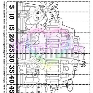 Bible Skip Counting, Hidden Puzzle, Fun Coloring Puzzle Printable ...