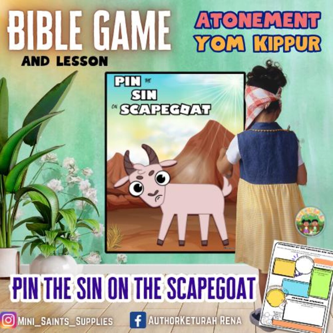 Atonement Game Yom Kippur Activity Craft Sunday School Game Bible ...