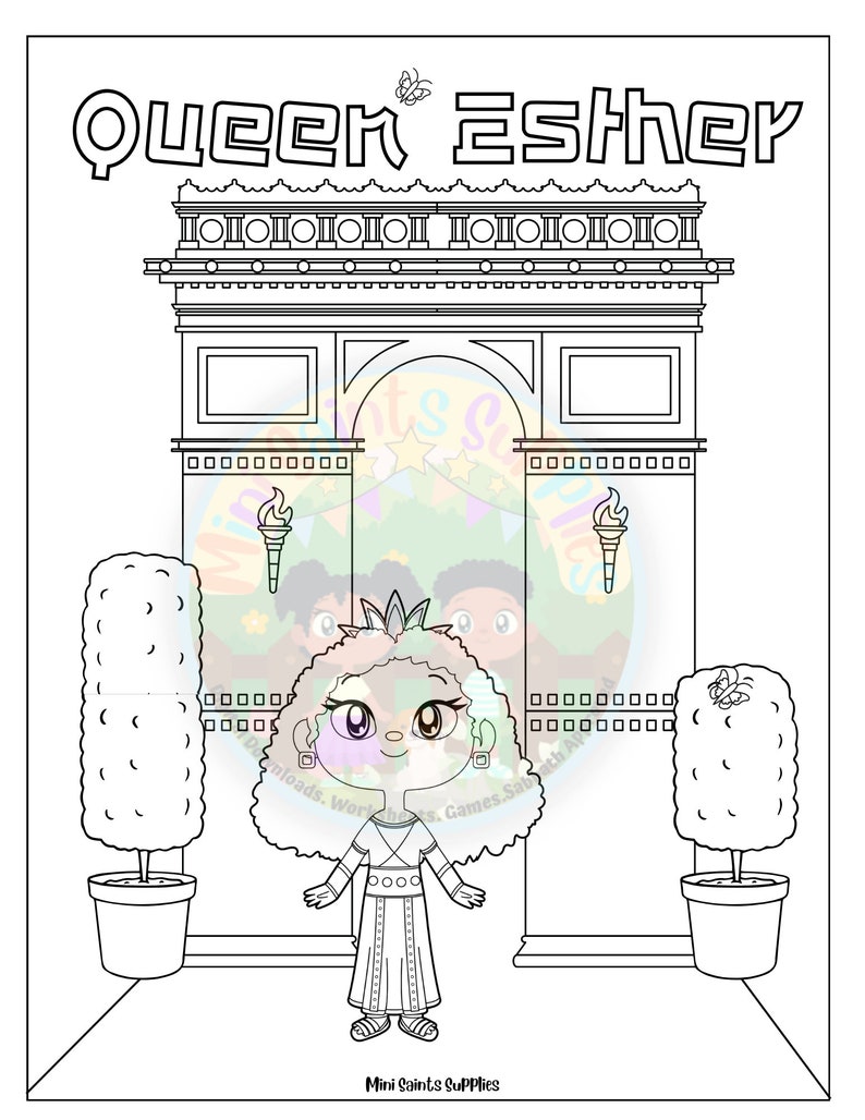 Queen Esther Bible Activity Book Book of Esther Purim Christian ...