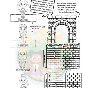 Book of Esther Bible Activity Book Purim Activity Sunday School ...