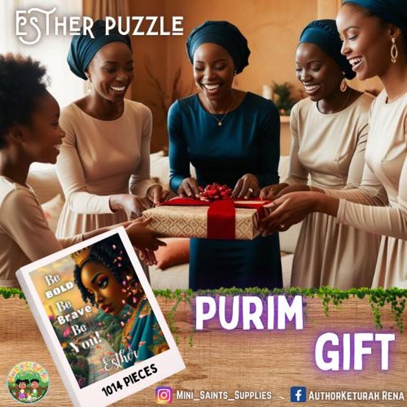 Book of Esther Puzzle, Bible Verse Puzzle for Kids & Adults, Queen ...