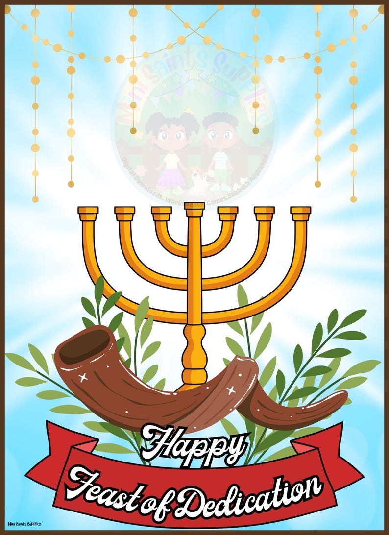FOD Feast of Dedication Hanukah Printable Pin the Candle on the Menorah ...