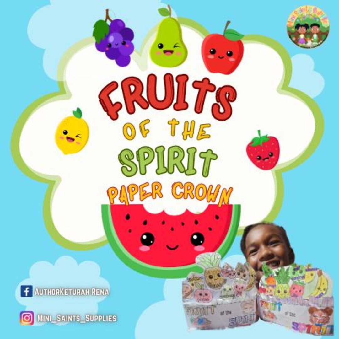 Toddler Fruits of the Spirit Craft Bible Paper Crown Preschool ...