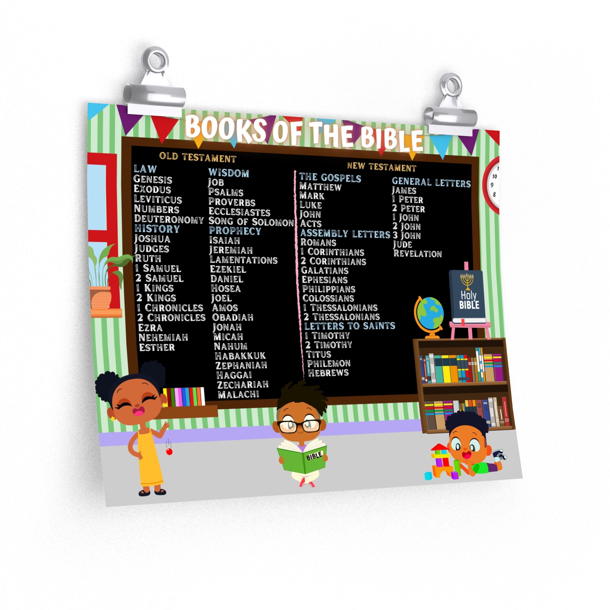 Books of the Bible Poster Old/new Testament - Etsy