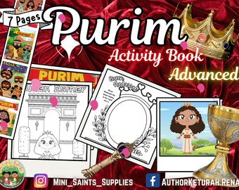 Book of Esther Bible Activity Book Purim Activity Sunday School ...