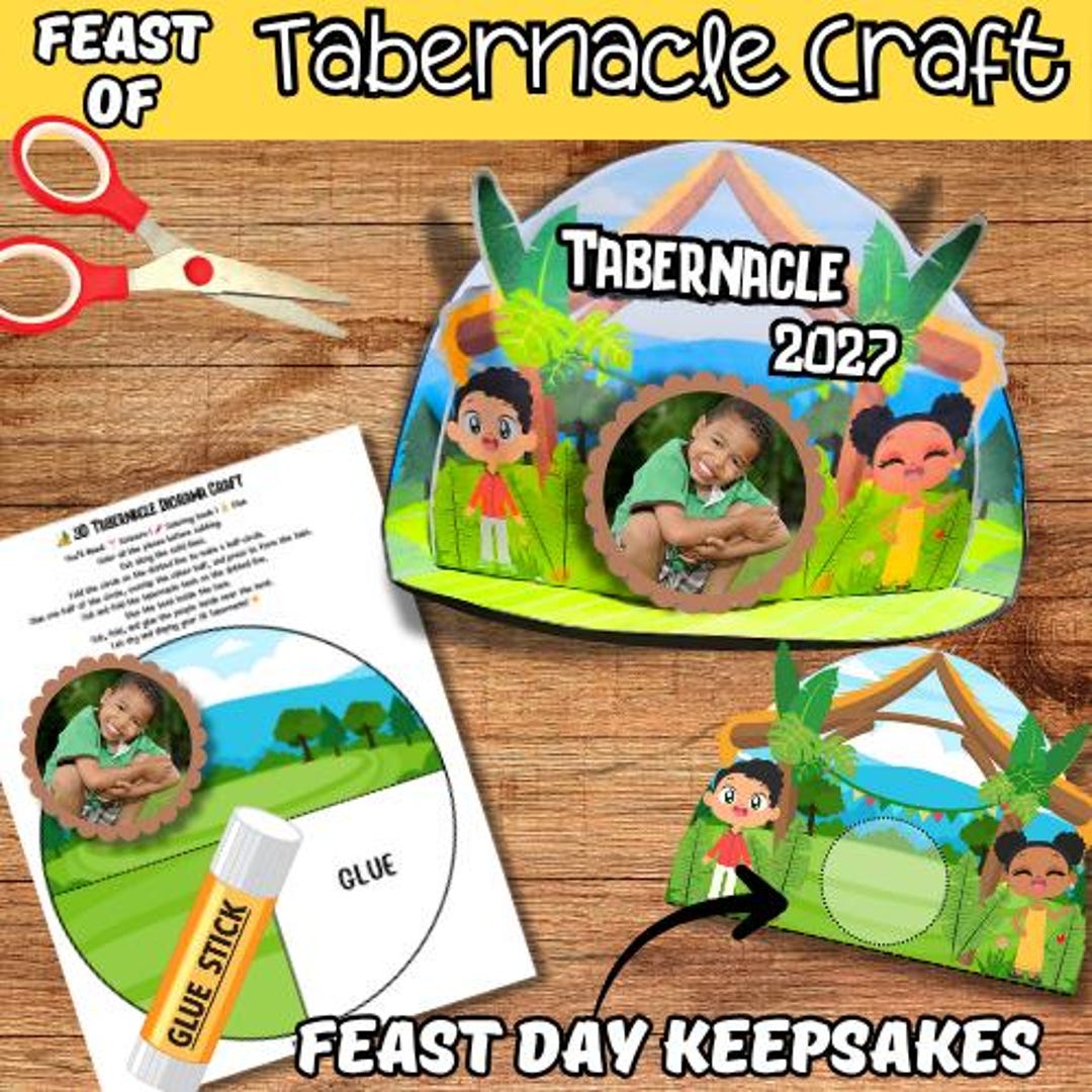 Sukkot Craft Tabernacle Activity for Kids Feast of Tabernacle Printable ...