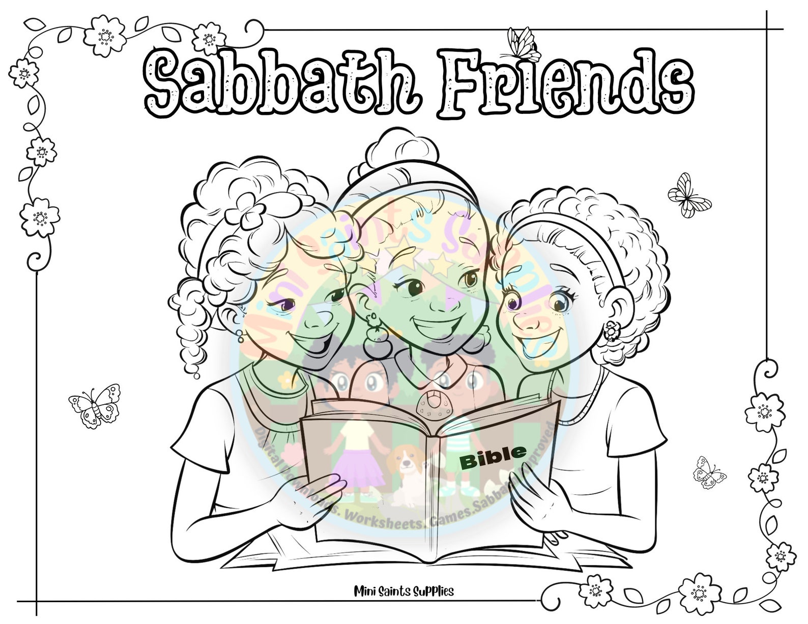 Scripture Coloring Christian Inspirational Bible Coloring Page Bible ...