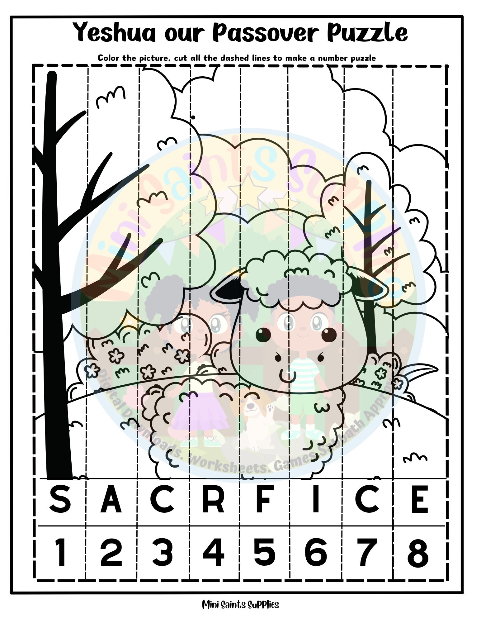 Passover Cracfts Pesach Activity Book Unleavened Bread Kid Activity ...