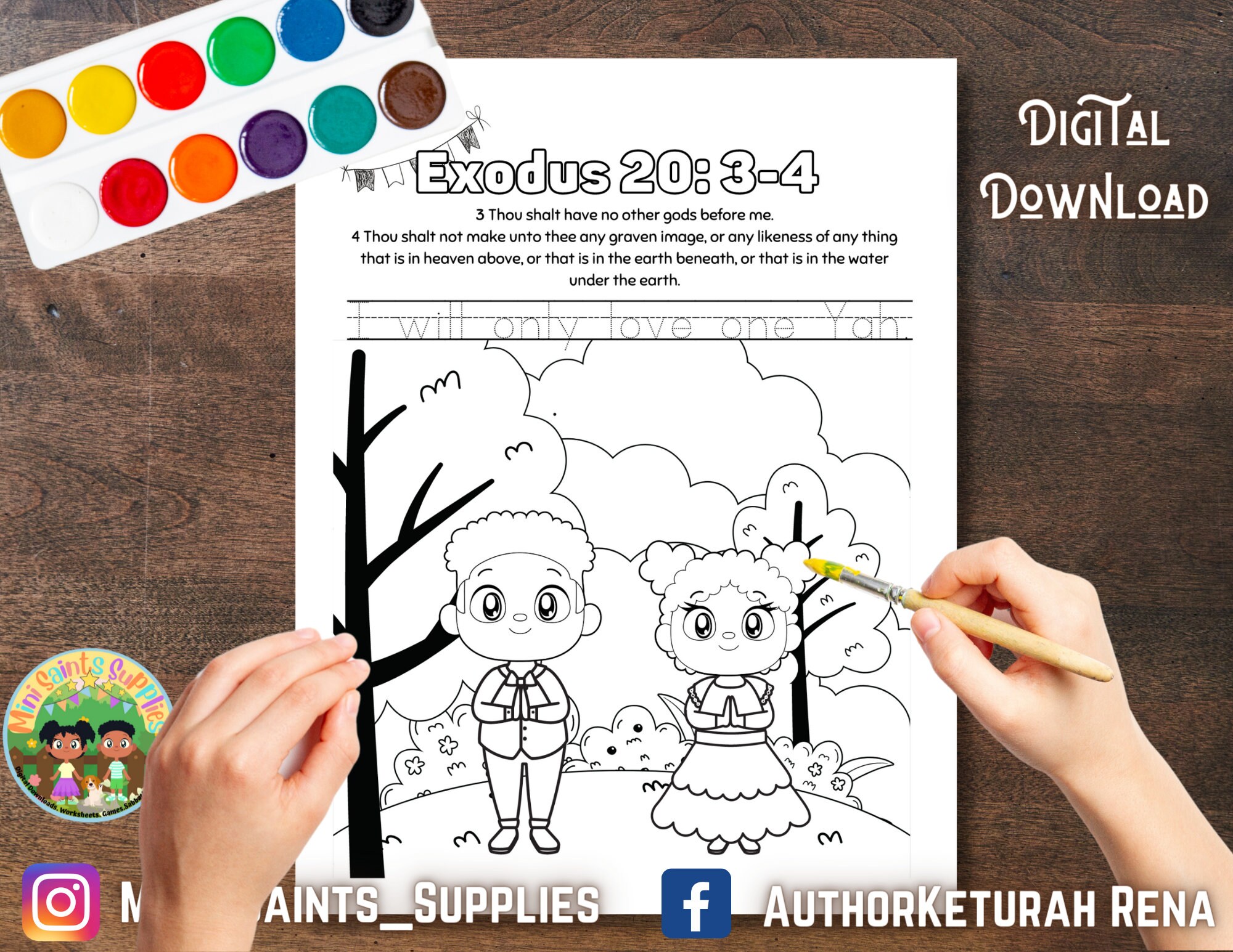 Scripture Coloring Christian Inspirational Bible Coloring Page Bible ...
