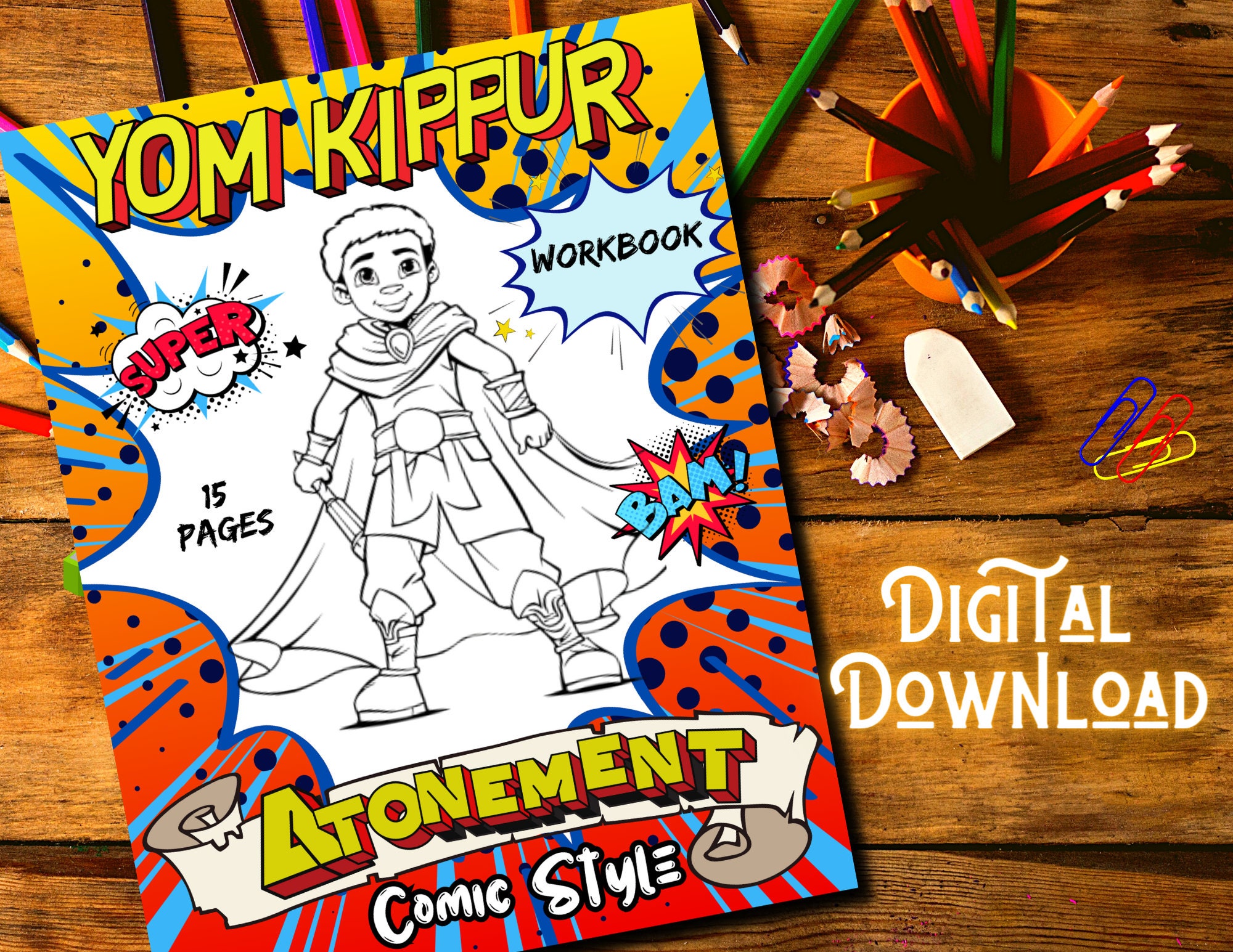 Atonement Yom Kippur Fall Feast Days Coloring Book Torah Download Bible ...