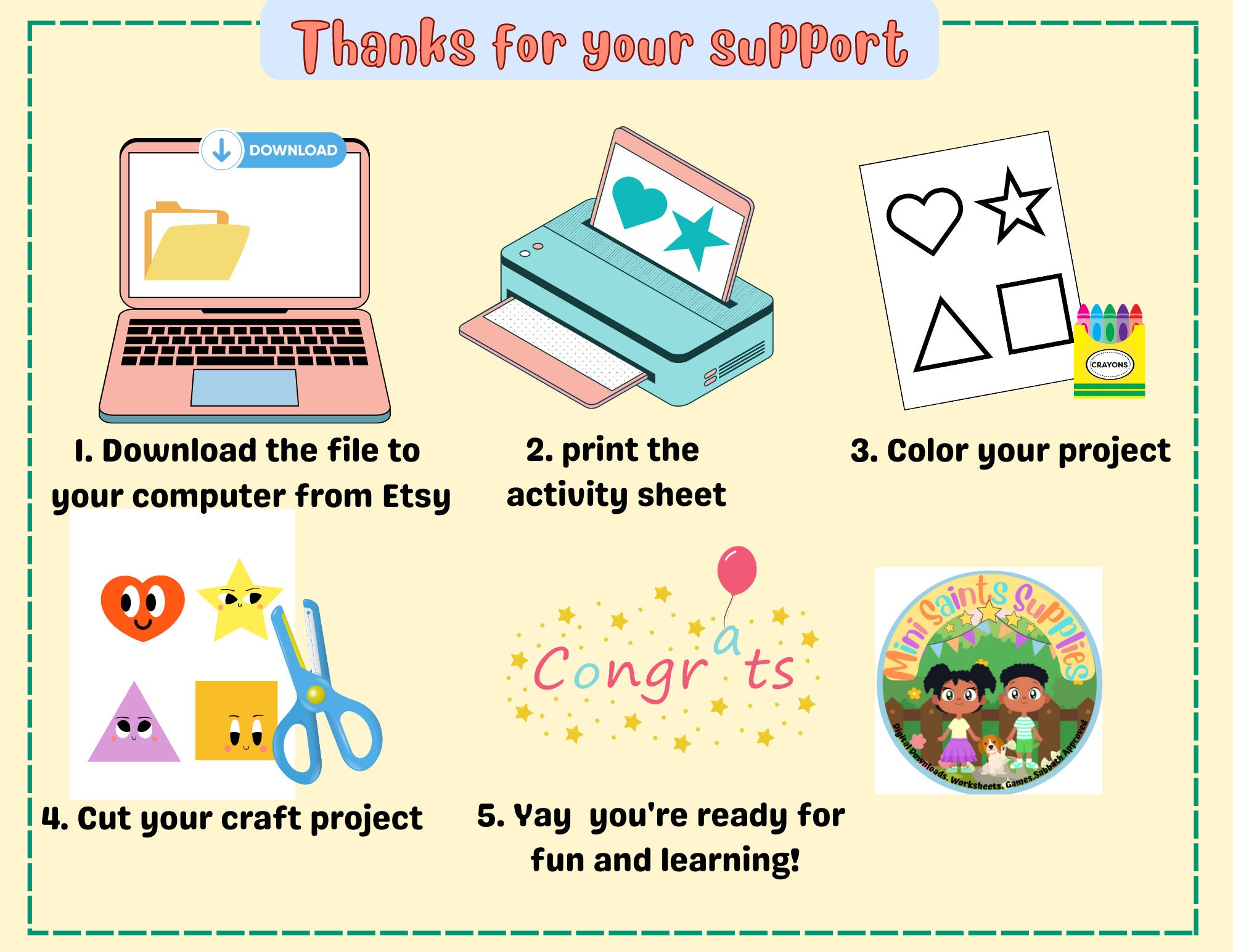 At Family CVC Words Printable Worksheet Instant Download CVC Learning ...