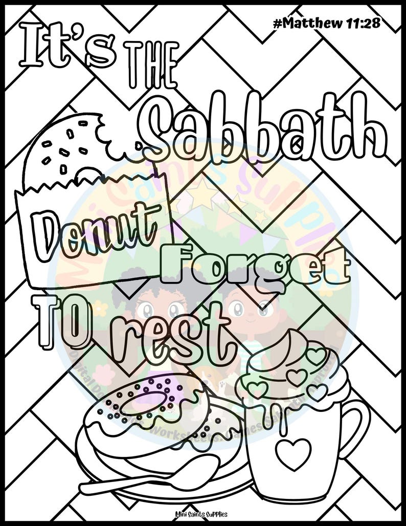 Sabbath Coloring Sabbath Activity Bible Kids Activities Bible Sabbath ...