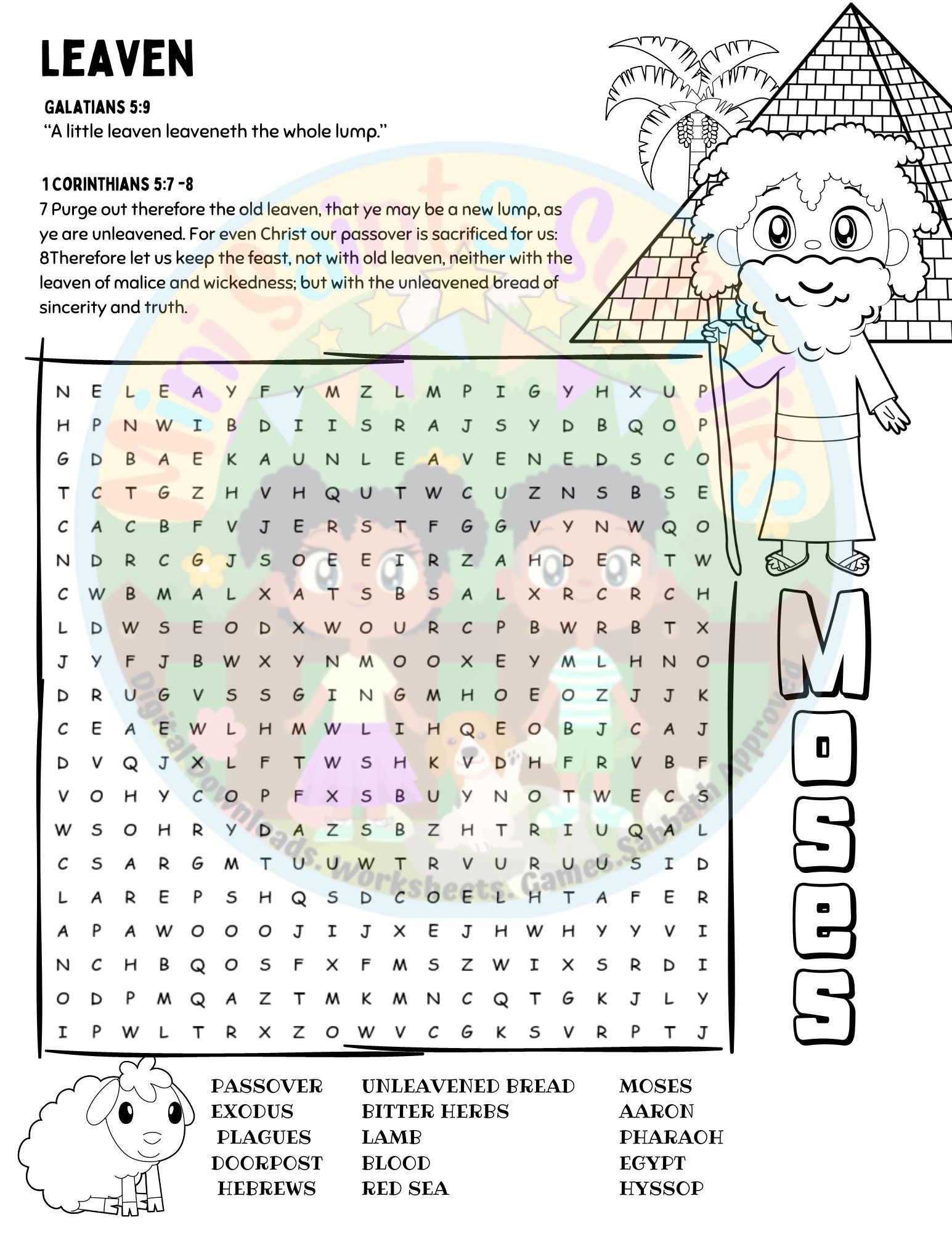 Passover Activity Book Kids Activity Passover Busy Children Homeschool ...