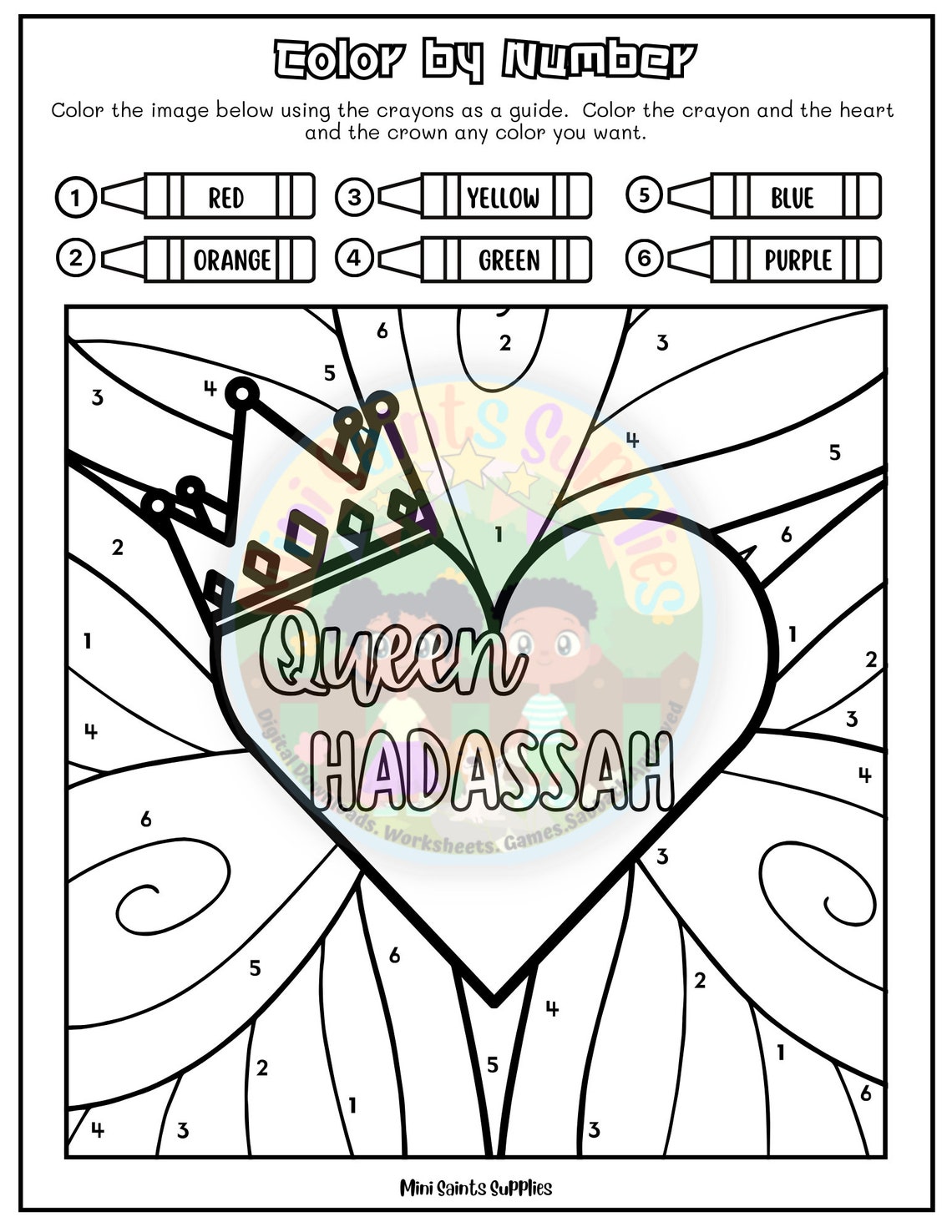 Book of Esther Bible Activity Book Purim Activity Sunday School ...