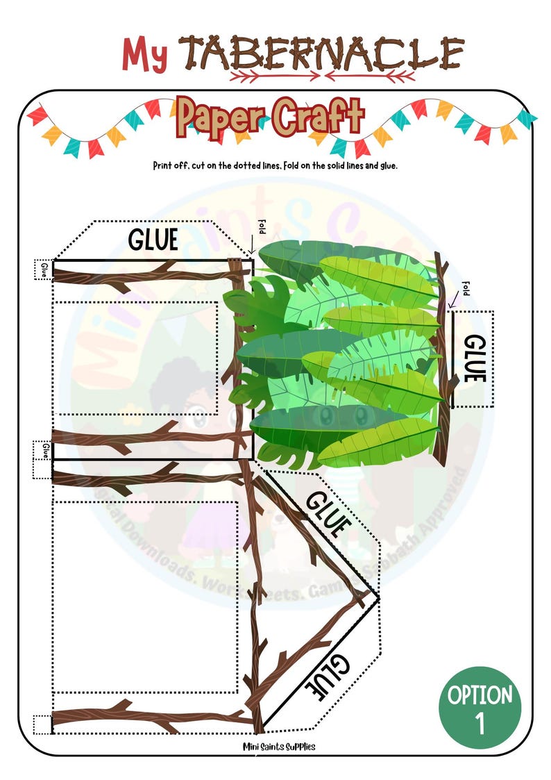 Tabernacle Activity, Sukkah Craft, Sukkot Lesson, Fall Feast, Bible ...