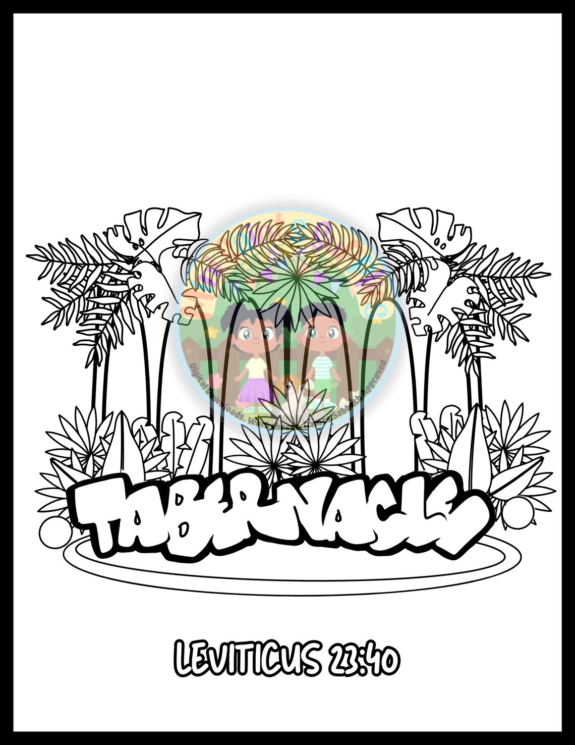 Tabernacle Sukkot Fall Feast Days Worksheet Coloring Page Printable ...