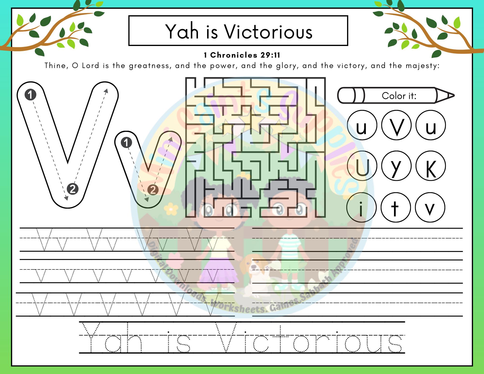 Bible ABC Christian Handwriting Practice Printable Activity Instant ...