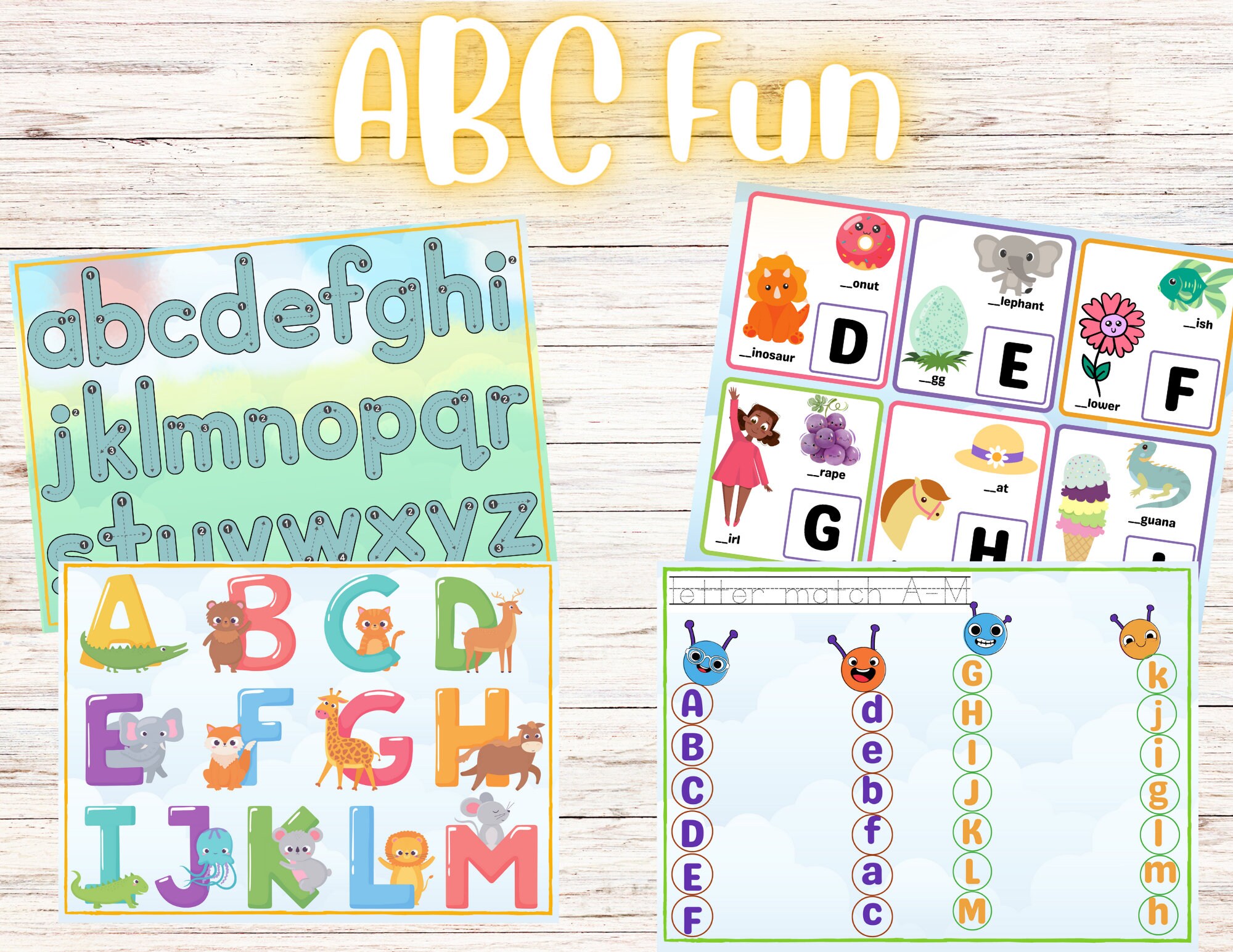 Letters Numbers Preschool Toddler Binder Busy Book Printable Homeschool ...
