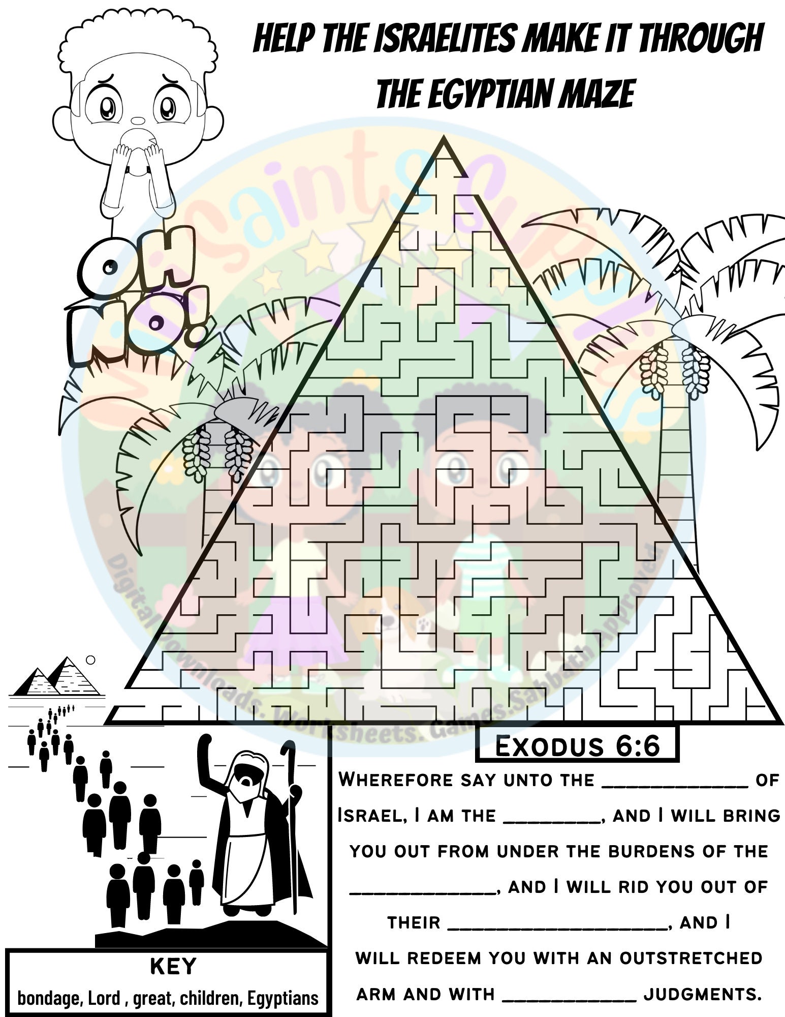 Passover Activity Book Kids Activity Passover Busy Children Homeschool ...