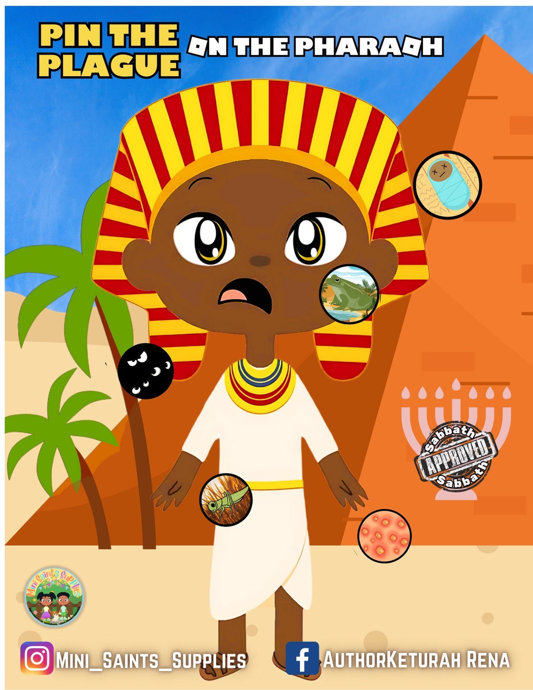 10 Plagues Game Passover Craft Sunday School Game 10 Plagues Activity ...