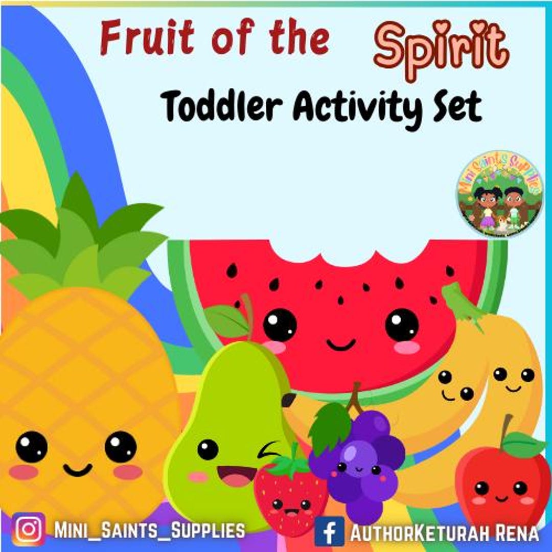 Toddler Fruits of the Spirit Preschool Kindergarten Lessons Bible ...