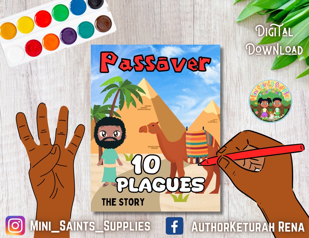 Passover Book Kids Craft Passover Children Craft Homeschool Activity 10 ...