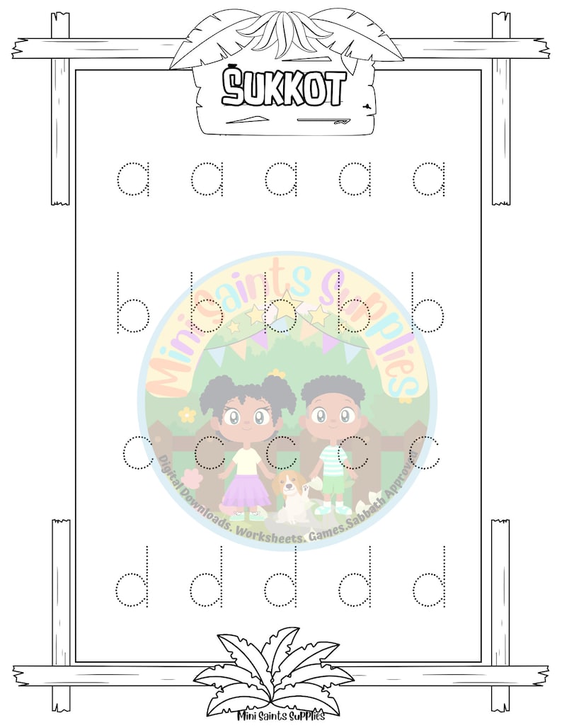 Sukkot Preschool Feast of Tabernacles Biblical Fall Feast Days Workbook ...