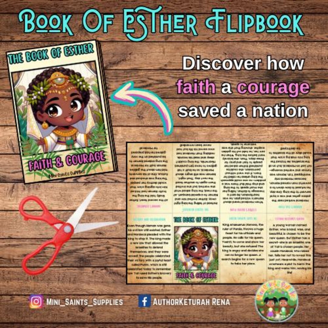 Book of Esther Lesson for Sunday School Story Book of Esther Craft ...