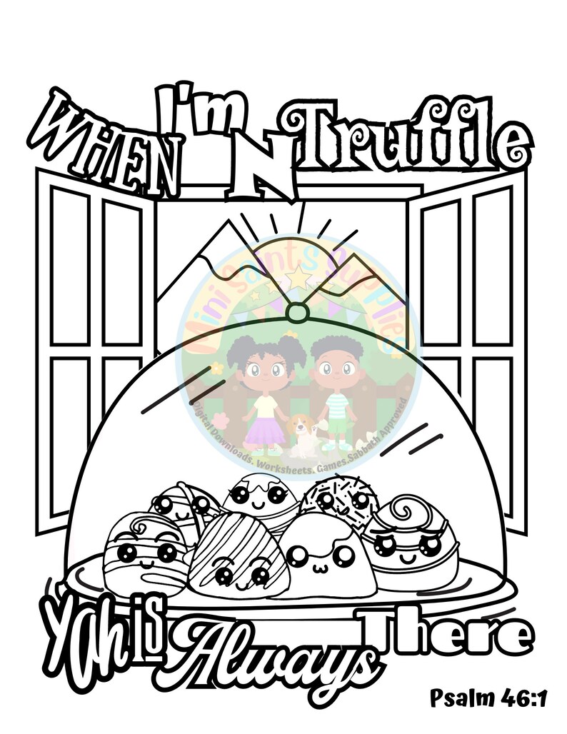 Kawaii Coloring Puns Coloring Page Instant Download Printable Activity ...