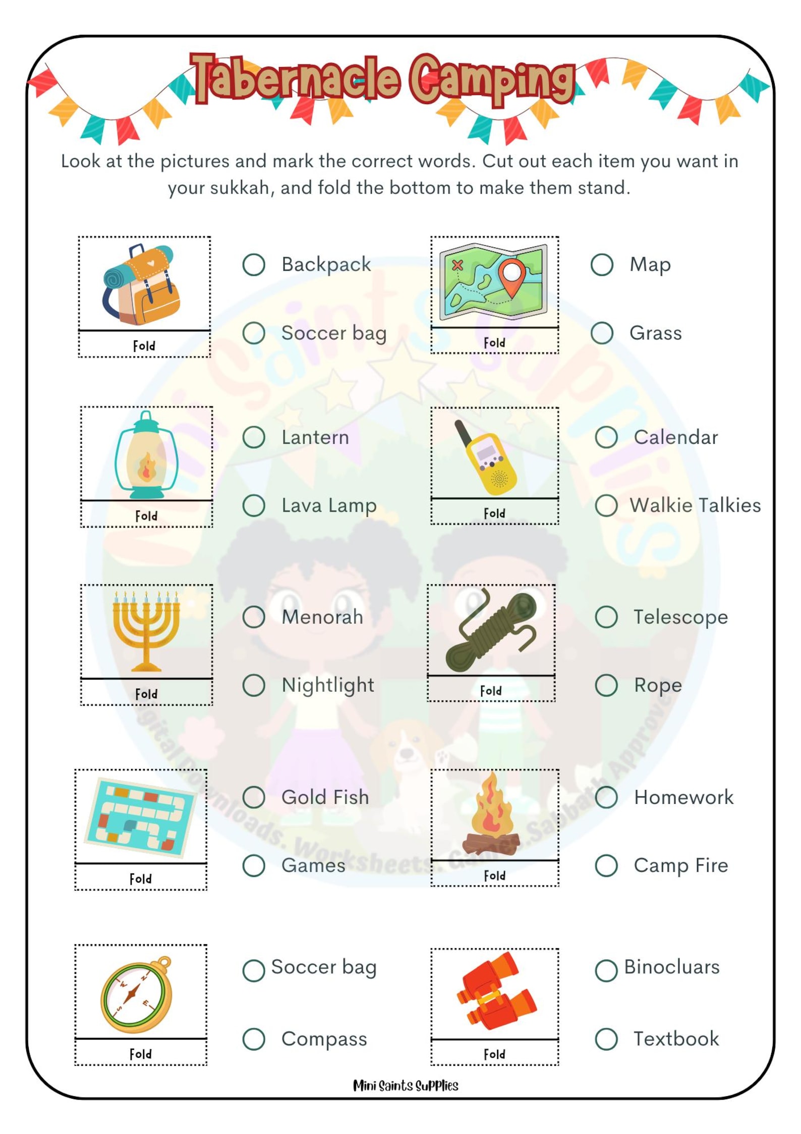 Tabernacle Activity, Sukkah Craft, Sukkot Lesson, Fall Feast, Bible ...