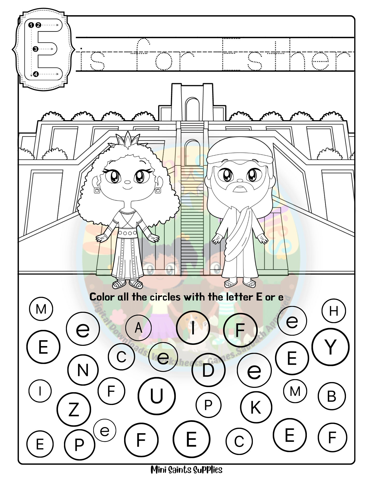 Book of Esther Bible Activity Book Purim Activity Sunday School ...