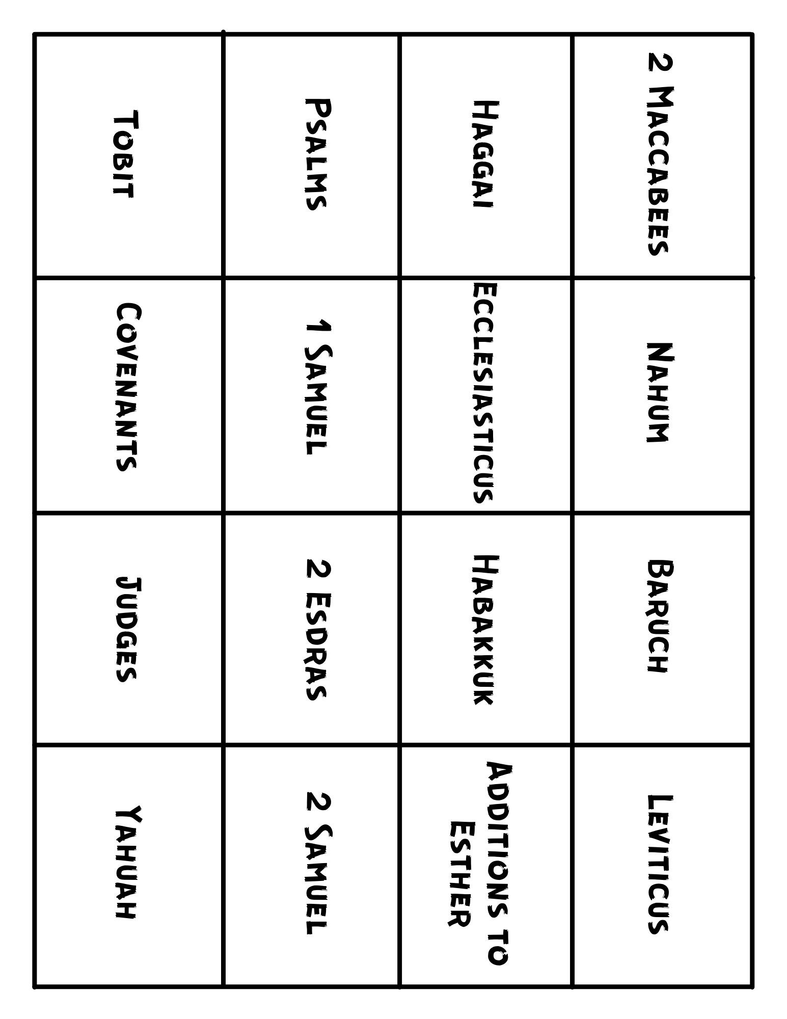 Bible Bingo Printable Sunday School Activity Homeschool Games Bible ...